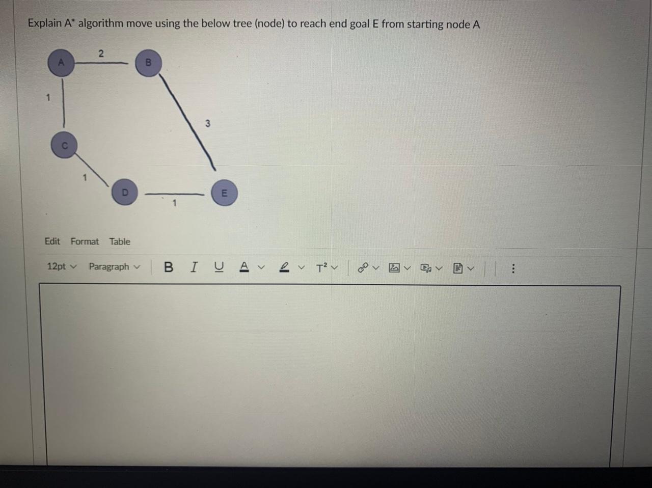 Solved Explain A Algorithm Move Using The Below Tree Node 0226