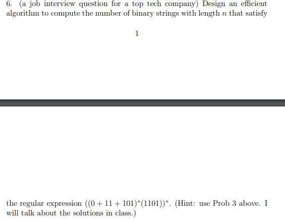 Solved 6. (a job interview question for a top tech company) | Chegg.com