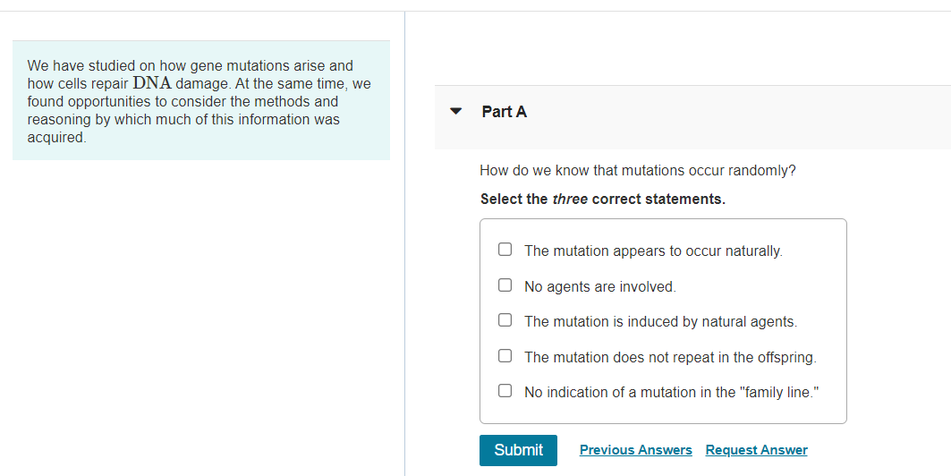 Solved We have studied on how gene mutations arise and how | Chegg.com