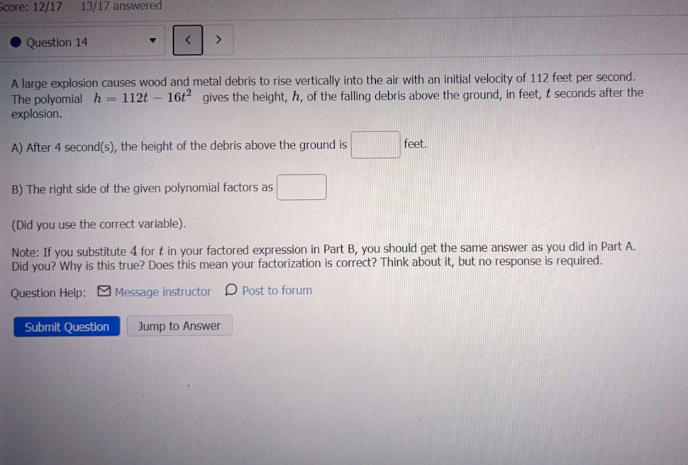 Solved Score: 12/17 13/17 answered > Question 14 A large | Chegg.com