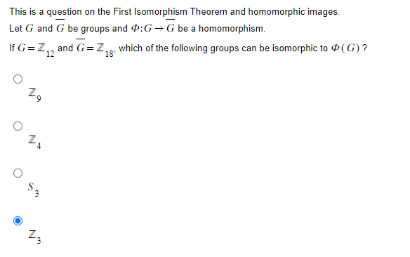 Solved This is a question on the First Isomorphism Theorem | Chegg.com