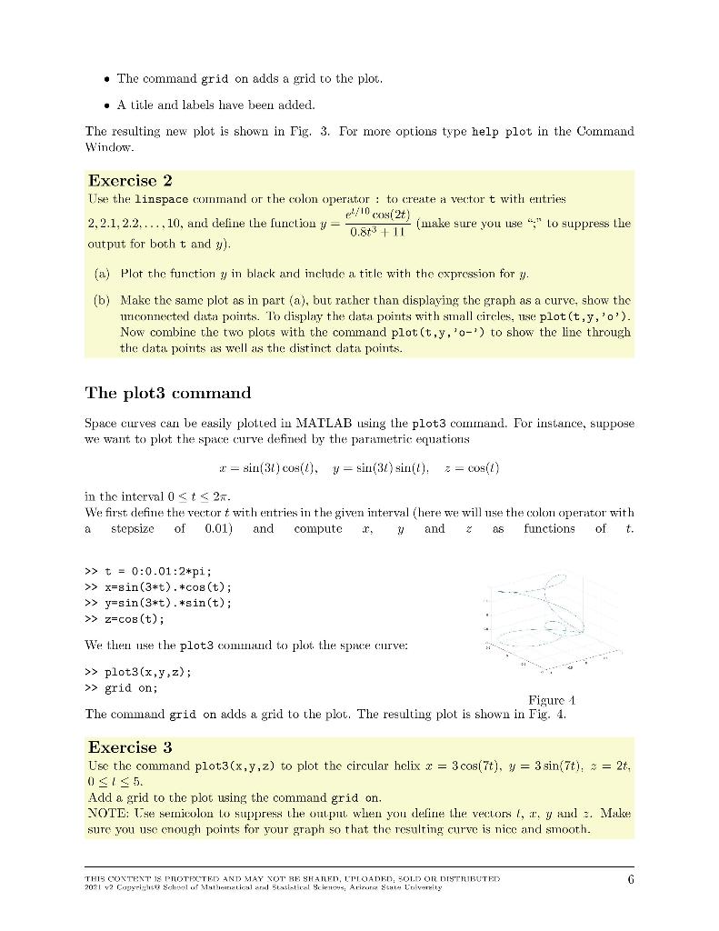 Matlab Assign 1 Follow Directions And Complete Will