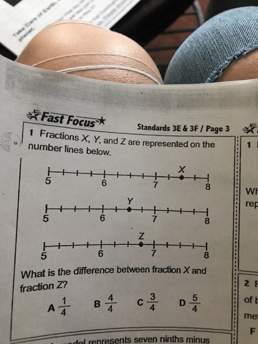 Solved Fast Focus Standards 3E&3F/Page 3 1 Fractions X, Y, | Chegg.com
