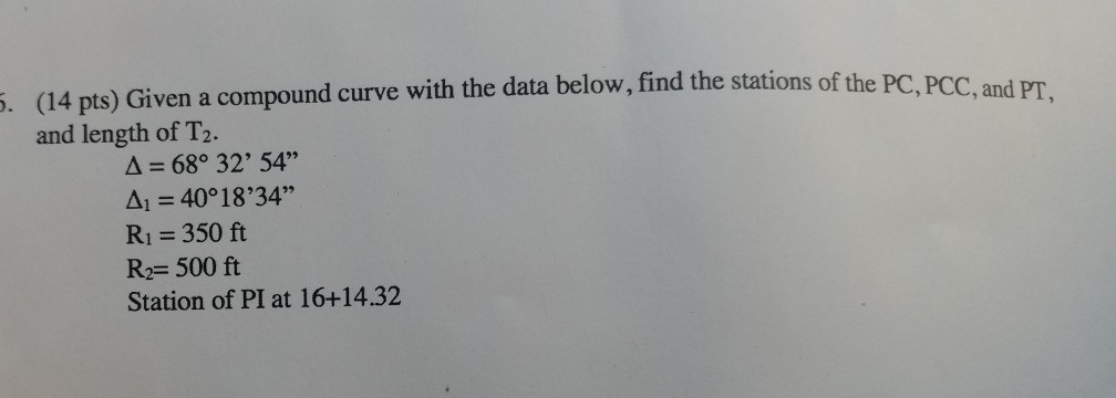 Solved d the stations of the PC, PCC, and PT, (14 pts) Given | Chegg.com
