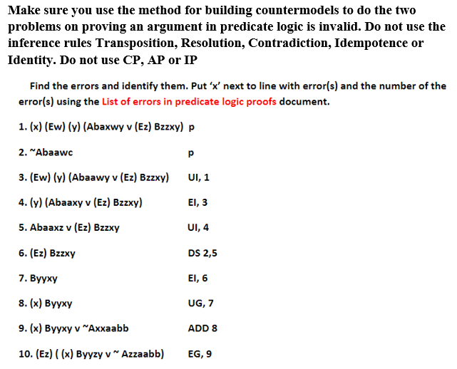 Solved Make sure you use the method for building | Chegg.com