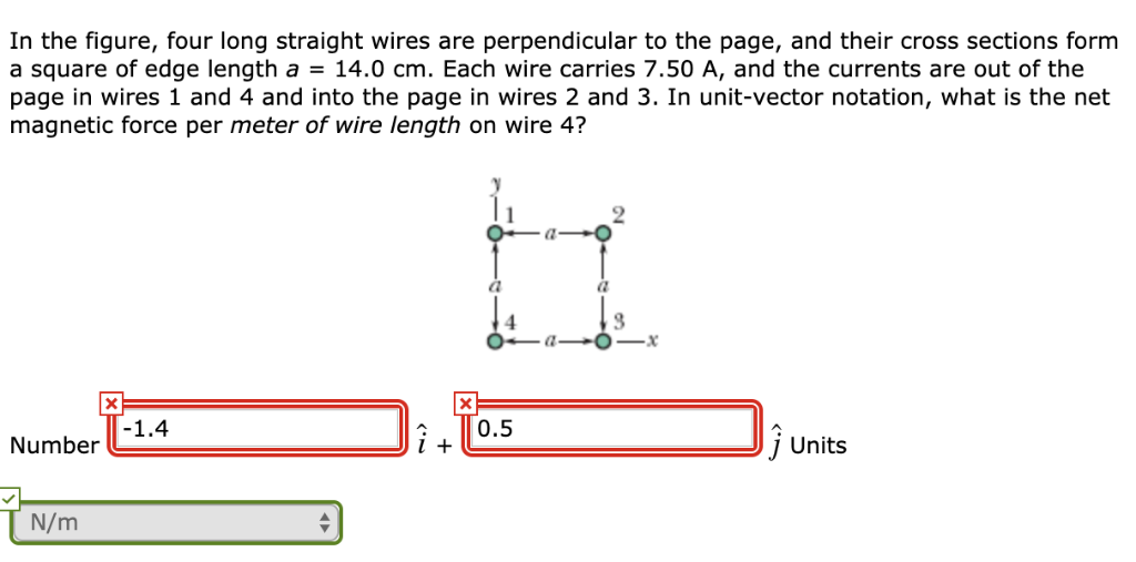 Solved In The Figure Four Long Straight Wires Are