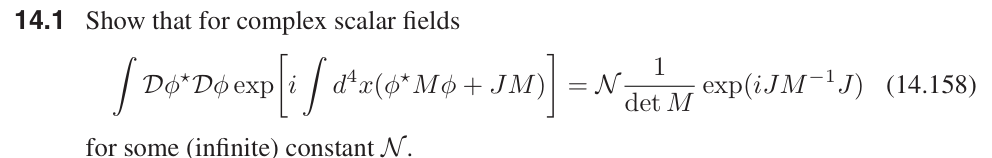 Solved 14.1 ﻿Show that for complex scalar | Chegg.com