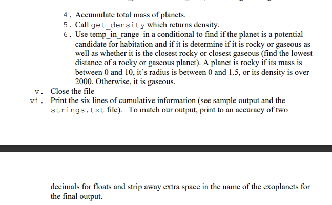 Programming Project 05 This assignment is worth 45 | Chegg.com