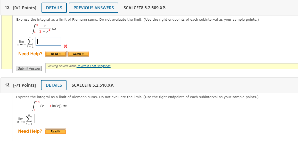 Solved 12. [0/1 Points] DETAILS PREVIOUS ANSWERS SCALCET8 | Chegg.com