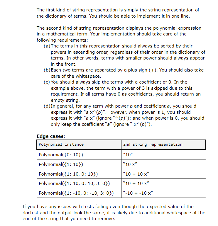 Solved USE PYTHON3; DO NOT IMPORT ANY PACKAGES Please do all | Chegg.com
