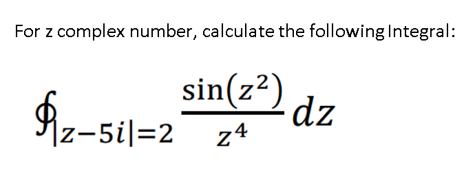 Solved For z complex number, calculate the following | Chegg.com