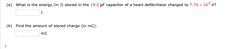 Solved (a) What is the energy (in J) stored in the 19.0 pF | Chegg.com