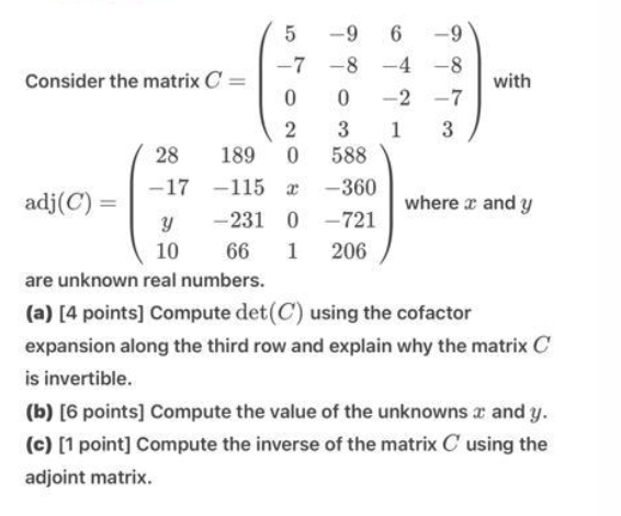 [Solved]: are unknown real numbers. (a) [4 points] Compute