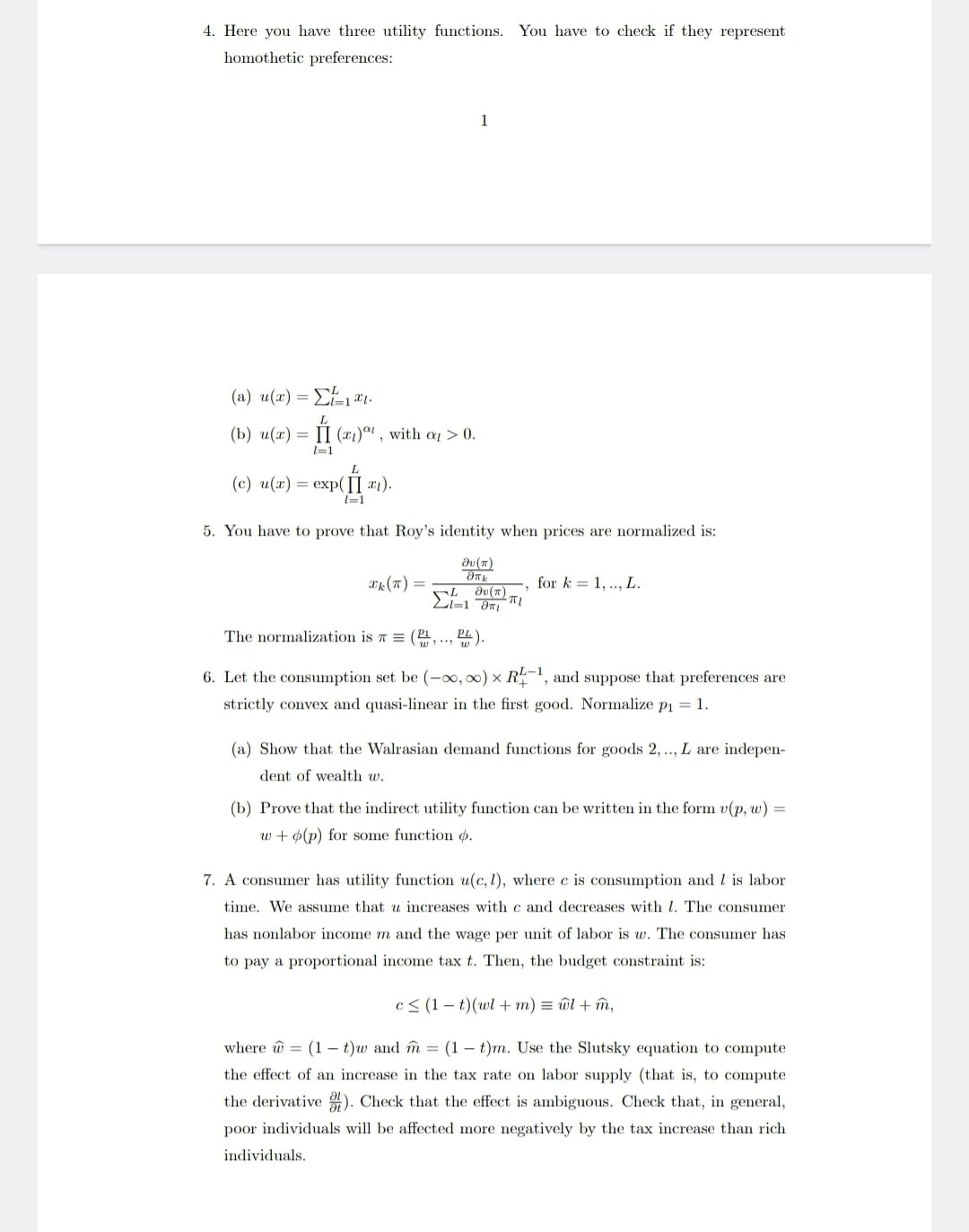 Here you have three utility functions. You have to | Chegg.com