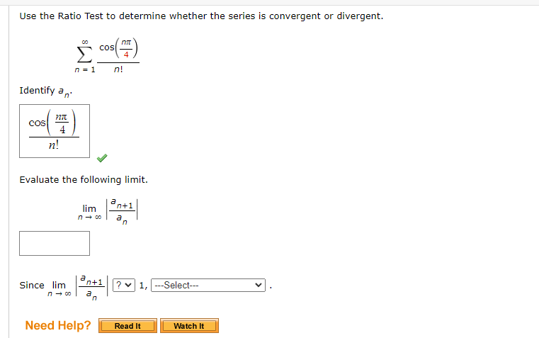 Solved Use the Ratio Test to determine whether the series is | Chegg.com