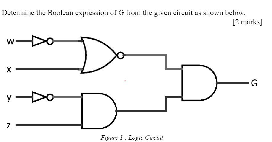 Solved Determine The Boolean Expression Of G From The G 3021