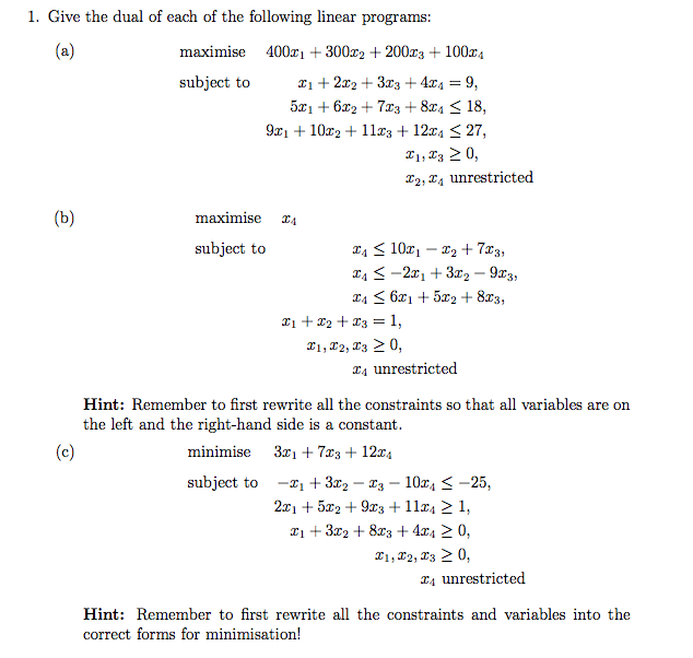 Solved Can someone pls help with this linear programming | Chegg.com