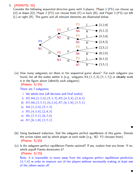 Solved 5. (POINTS: 15) Consider the following sequential | Chegg.com