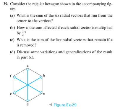 Solved 29. Consider the regular hexagon shown in the | Chegg.com