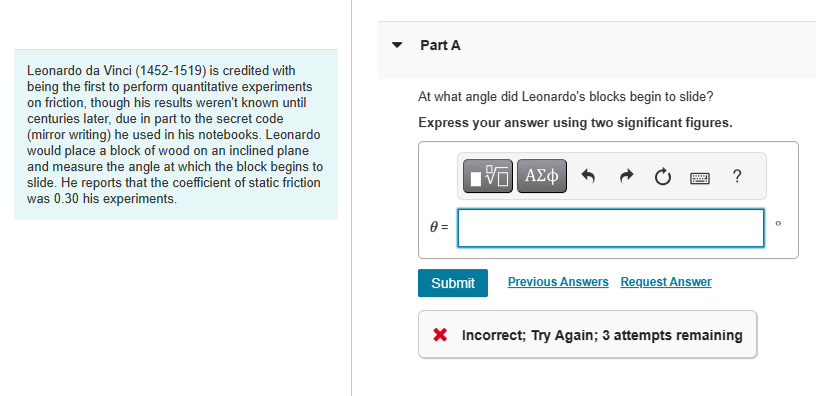 Solved Leonardo da Vinci (1452-1519) ﻿is credited withbeing | Chegg.com