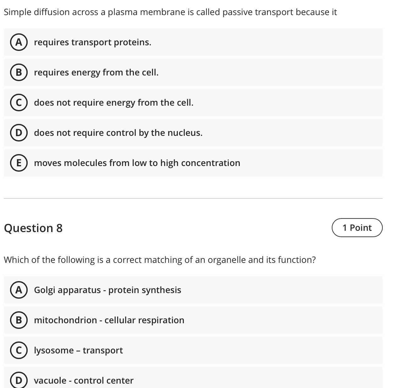 Solved Simple diffusion across a plasma membrane is called | Chegg.com