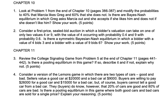 Solved 1. Look at Problem 1 from the end of Chapter 10 | Chegg.com