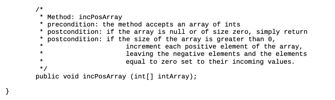 Solved public class 03 ( Method: fillArray Precondition: the | Chegg.com Solved public class 03 ( Method: fillArray Precondition: the | Chegg.com