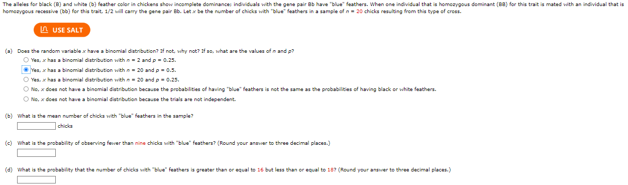 Solved (a) Does the random variable x have a binomial | Chegg.com