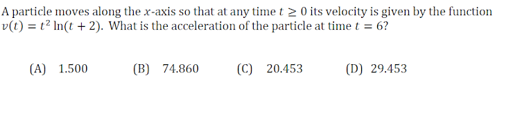 Solved A particle moves along the x-axis so that at any time | Chegg.com