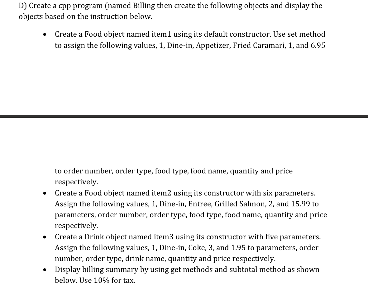 Solved C++ CODE. Please follow all steps for A B C and D and | Chegg.com