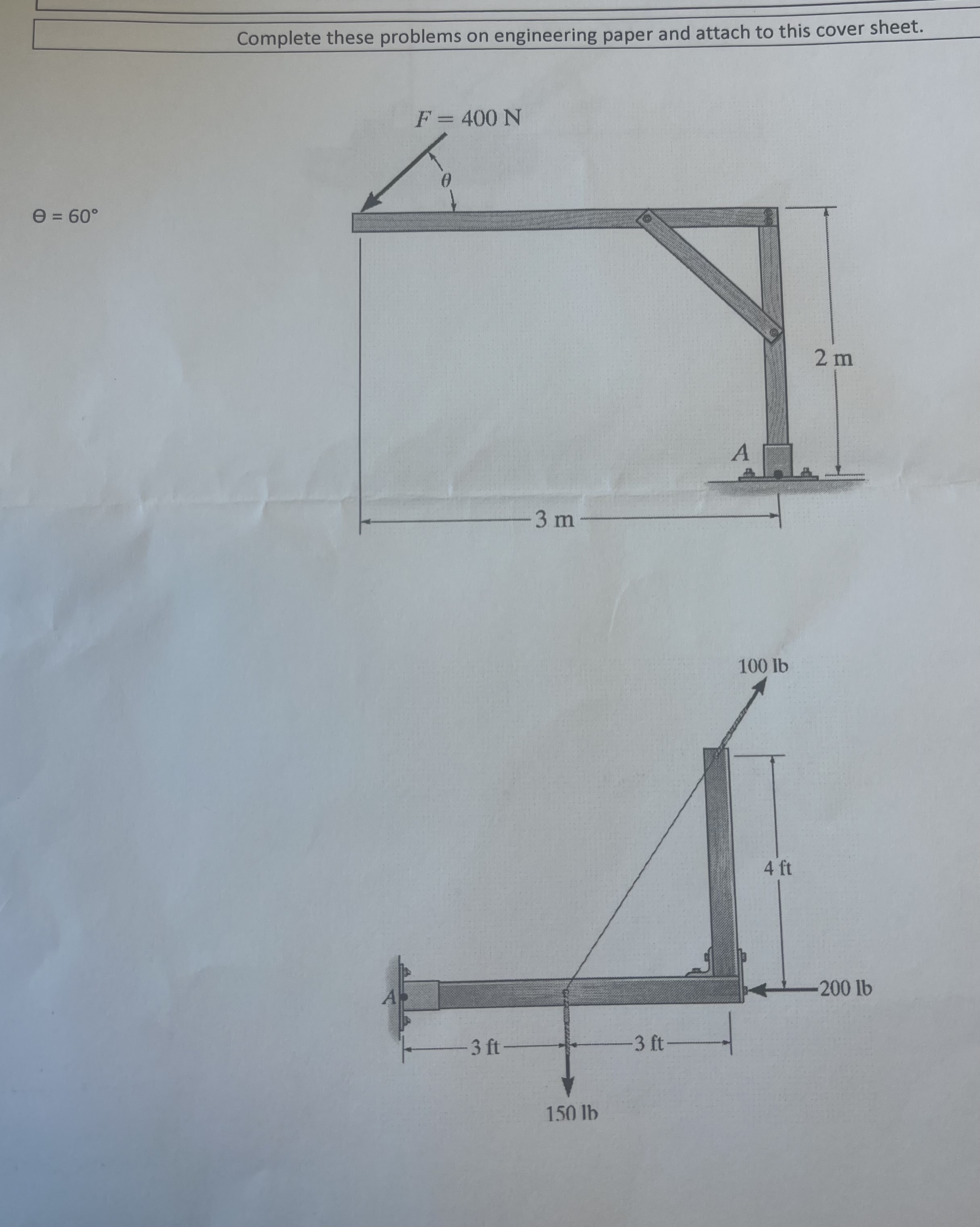 Complete these problems on engineering paper and | Chegg.com