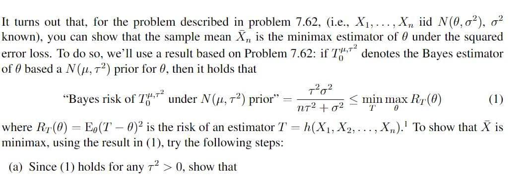 Solved It turns out that, for the problem described in | Chegg.com