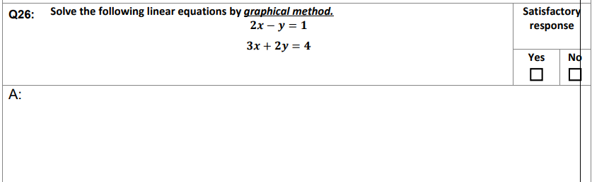 Solved Q26: Solve the following linear equations by | Chegg.com