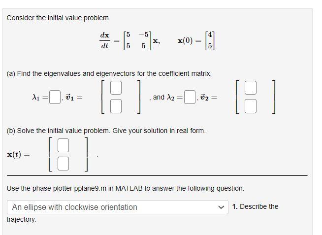 Solved Consider the initial value problem | Chegg.com