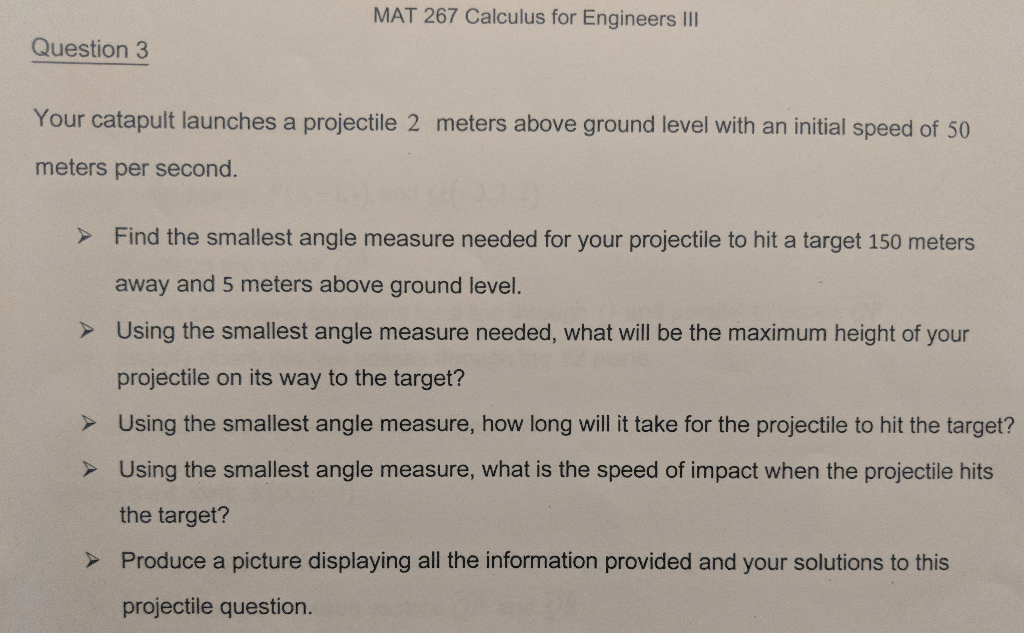 Solved MAT 267 Calculus for Engineers IlI Question3 Your | Chegg.com