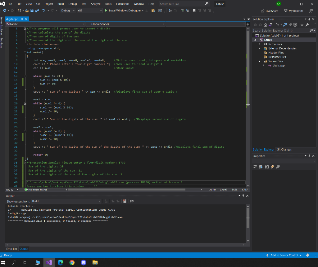 Solved I need help finishing out the code for this program | Chegg.com