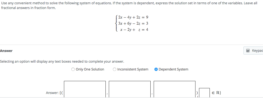 Solved didn't mean to click dependent system but that gives | Chegg.com