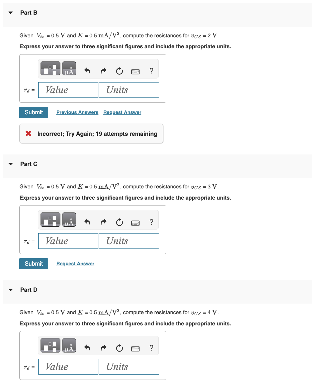 Solved Consider An Nmos Transistor Operating As A