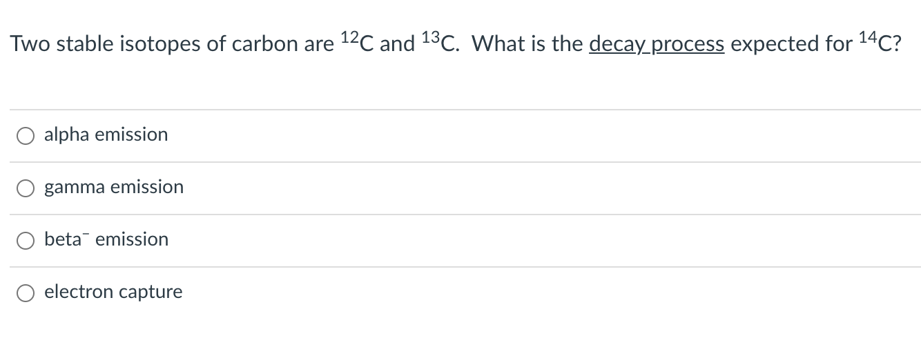 Solved Two stable isotopes of carbon are 12C and 13C. What | Chegg.com