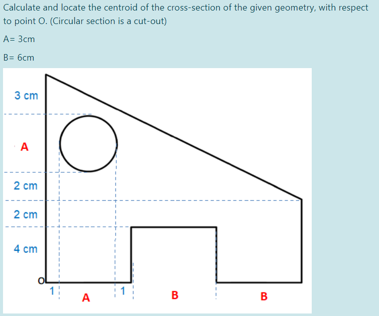 Solved Calculate and locate the centroid of the | Chegg.com