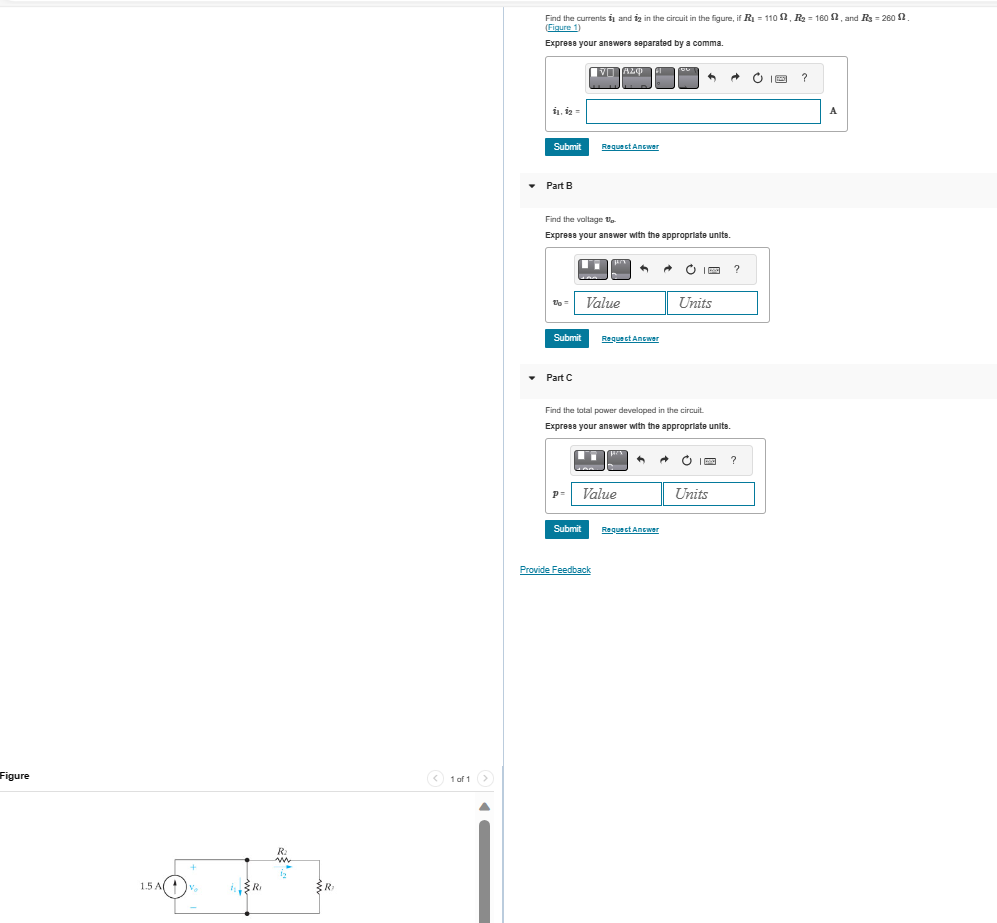 Solved Find the currents i1 ﻿and i2 ﻿in the circuit in the | Chegg.com