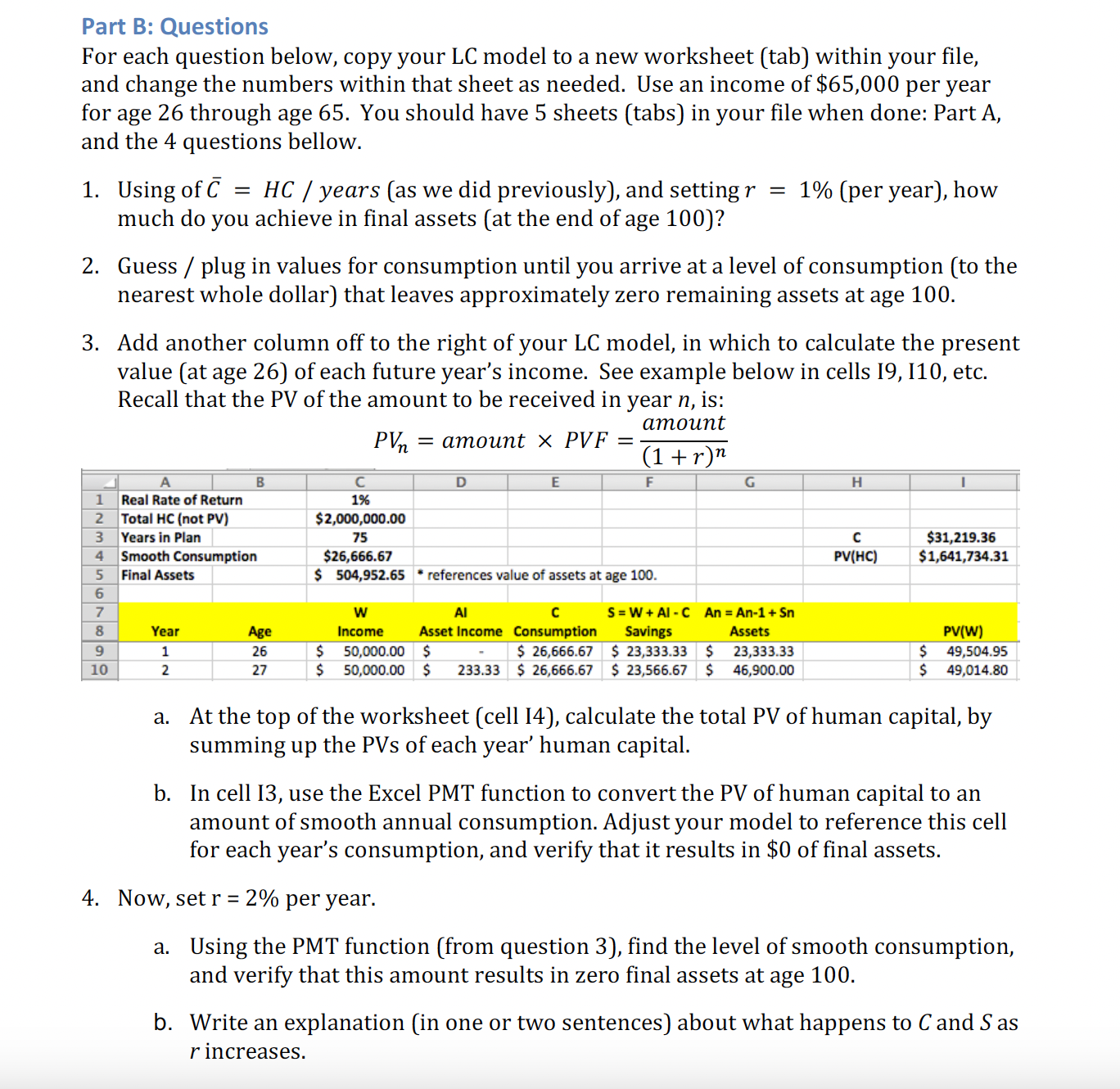 Part B: Questions For each question below, copy your | Chegg.com