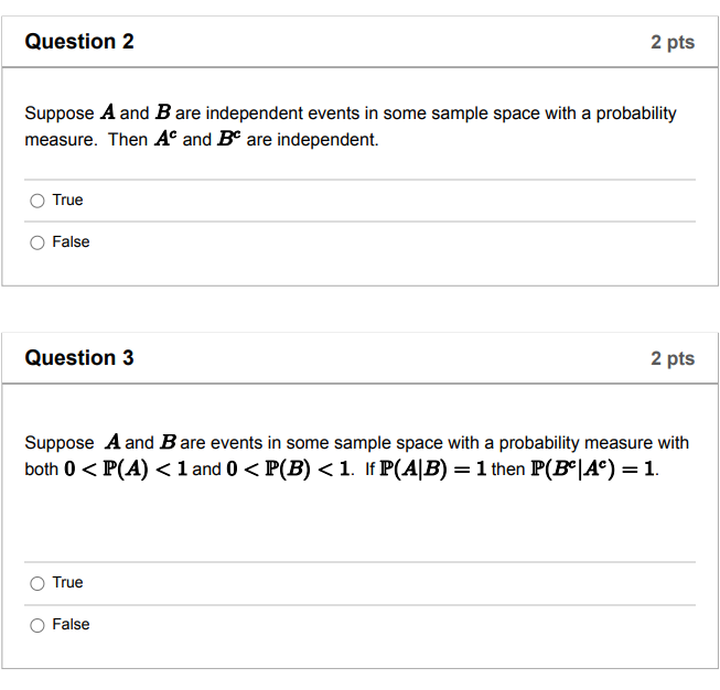 Solved Suppose A and B are independent events in some sample | Chegg.com