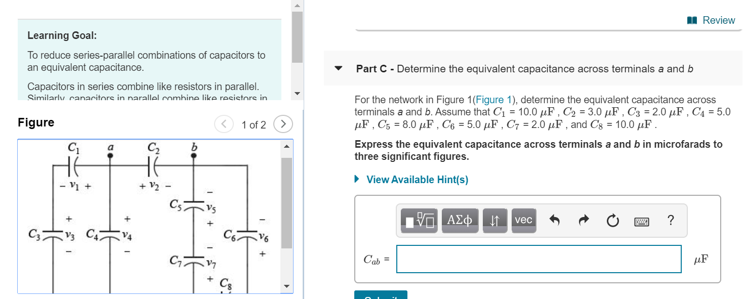 Solved Review Learning Goal: To reduce series-parallel | Chegg.com