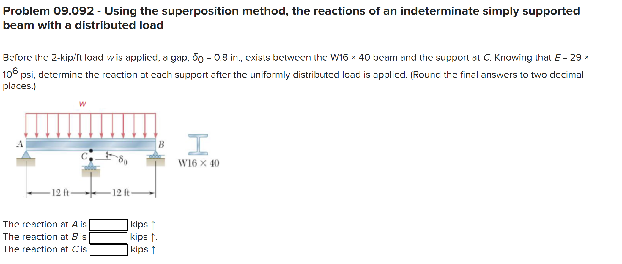 Solved Problem 09.092 - Using the superposition method, the | Chegg.com