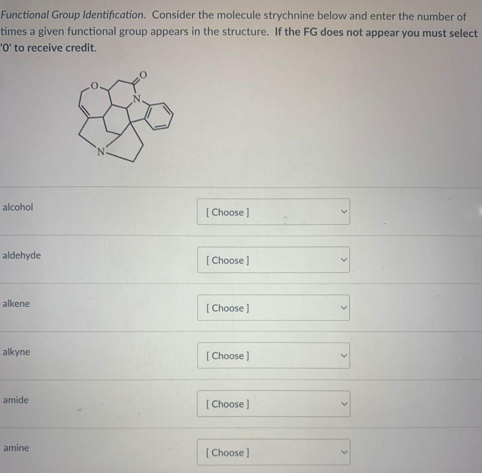 Solved Functional Group Identification. Consider the | Chegg.com