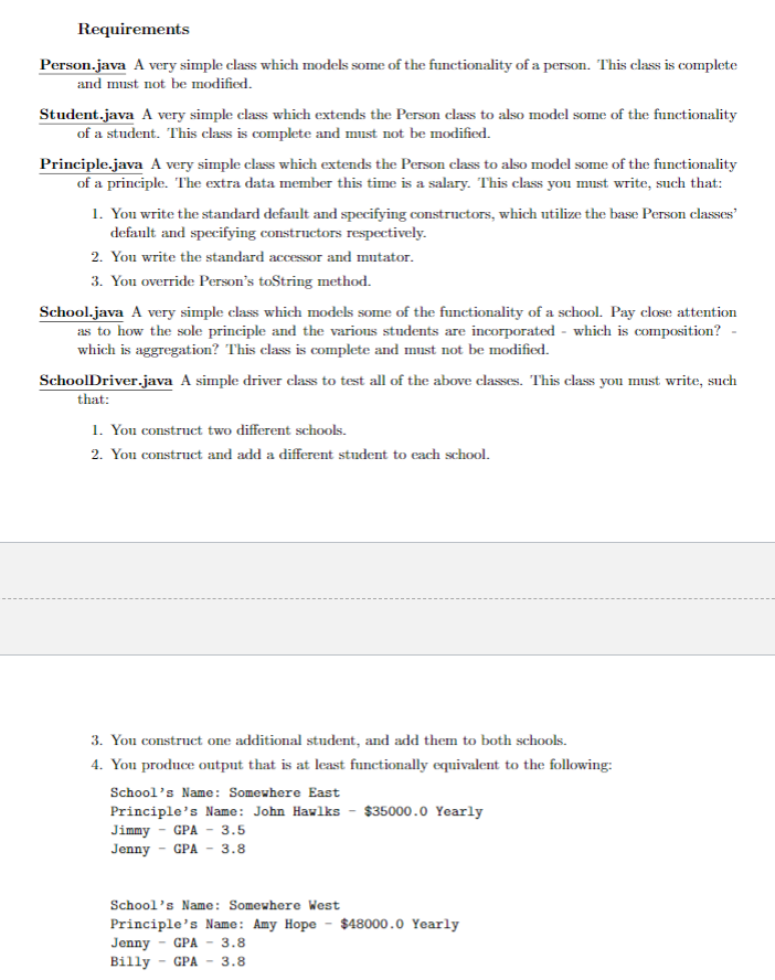 Solved Person.java public class Person { private String | Chegg.com