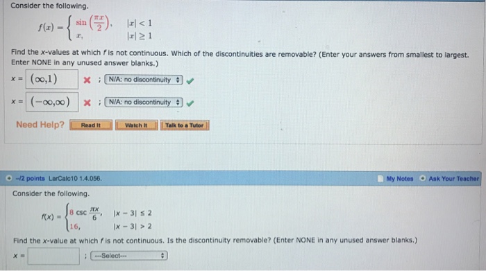 Solved Consider the following. Find the x-values at which f | Chegg.com