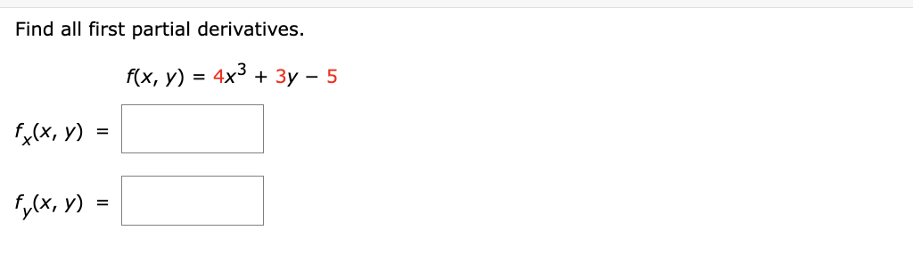 Solved Find all first partial | Chegg.com