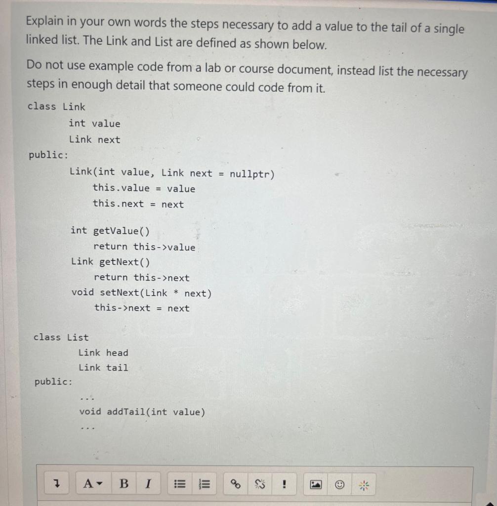 Solved Explain in your own words the steps necessary to add | Chegg.com